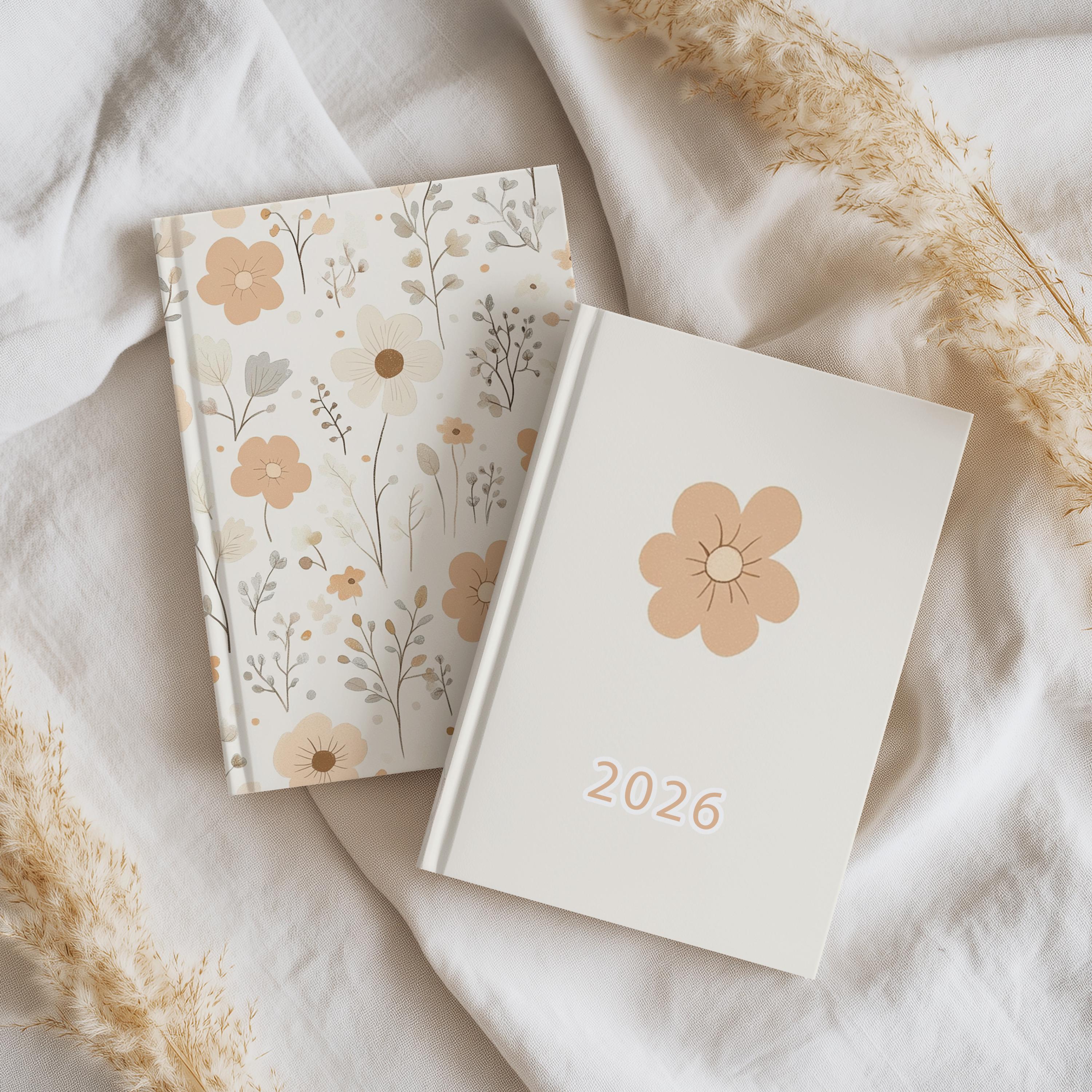 Two Hardcover Journals Mockup – A5 Notebook Front & Back PSD Canva ...