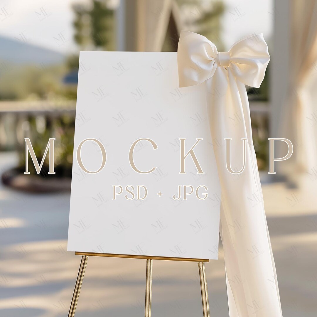 Wedding Sign Mockup, Wedding Sign Mockup, Seating Chart PSD, 18x24 Sign ...