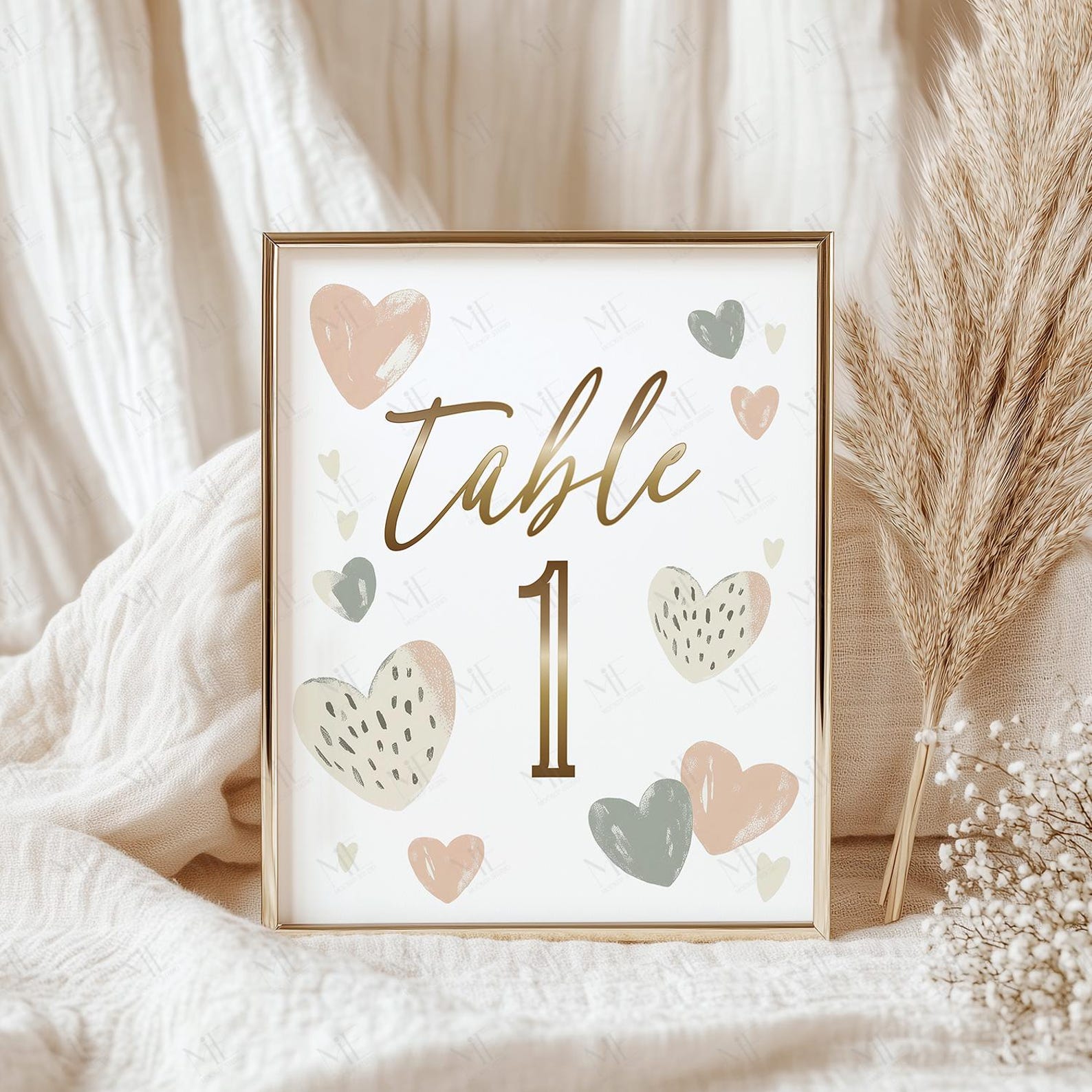 8x10 Table Sign Mockup, Table Number Mockup, Tabletop Sign Mockup ...