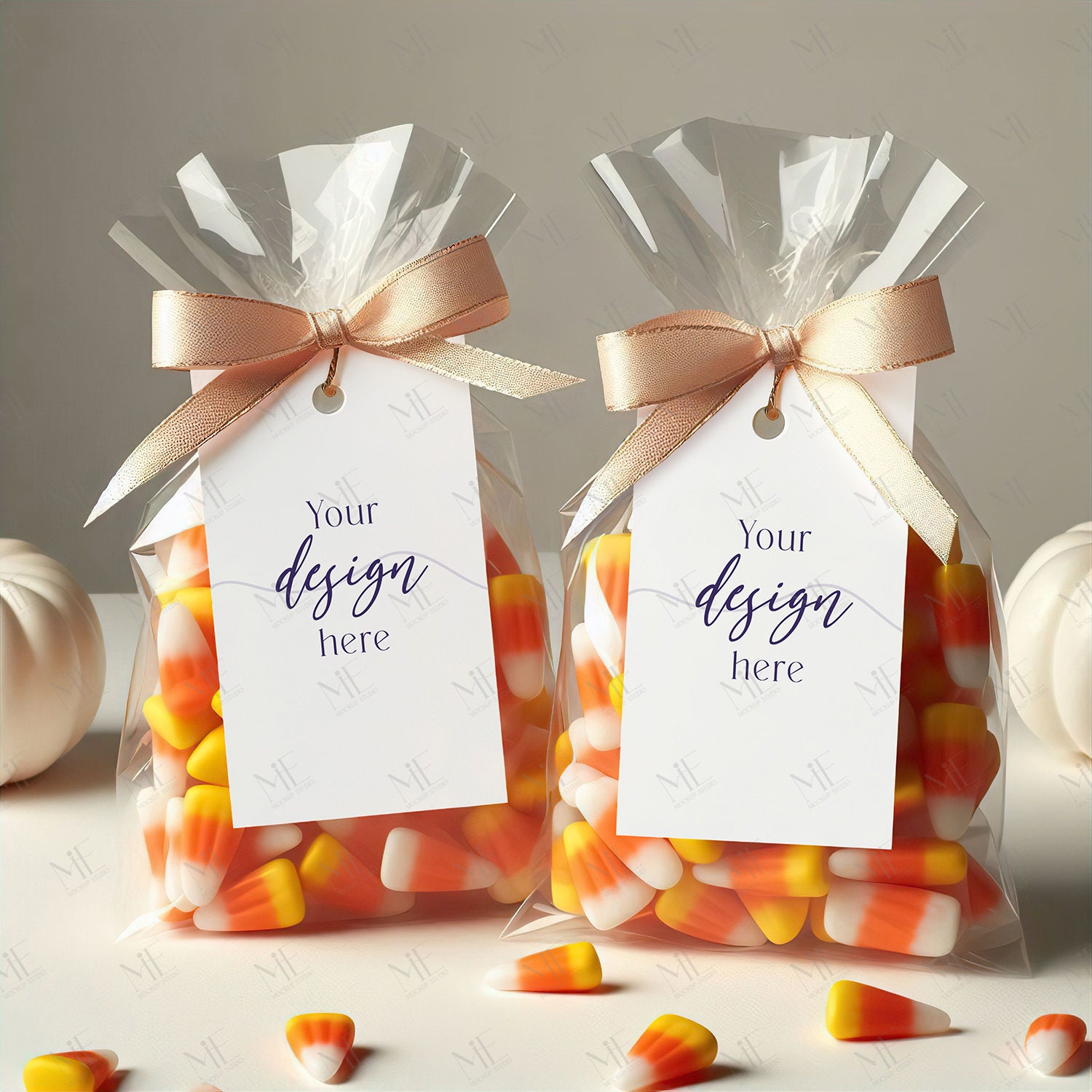 Halloween Candy Corn Tag Mockup, Halloween Sweet Treats 2x3,5 Tag ...