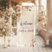 Welcome Sign Mockup, Fabric Tapestry Hanging Poster PNG PSD, Wedding ...