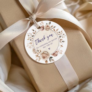 Gift Tag Mockup, Round Favor Tag Mockup, 3x3 Thank You Tag Mockup ...
