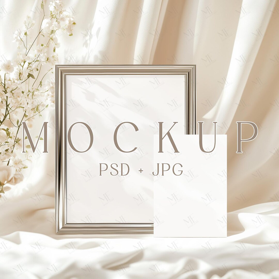 Time Capsule Mockup, 8x10 Frame & Card Mockup, Boho Baby Time Capsule ...