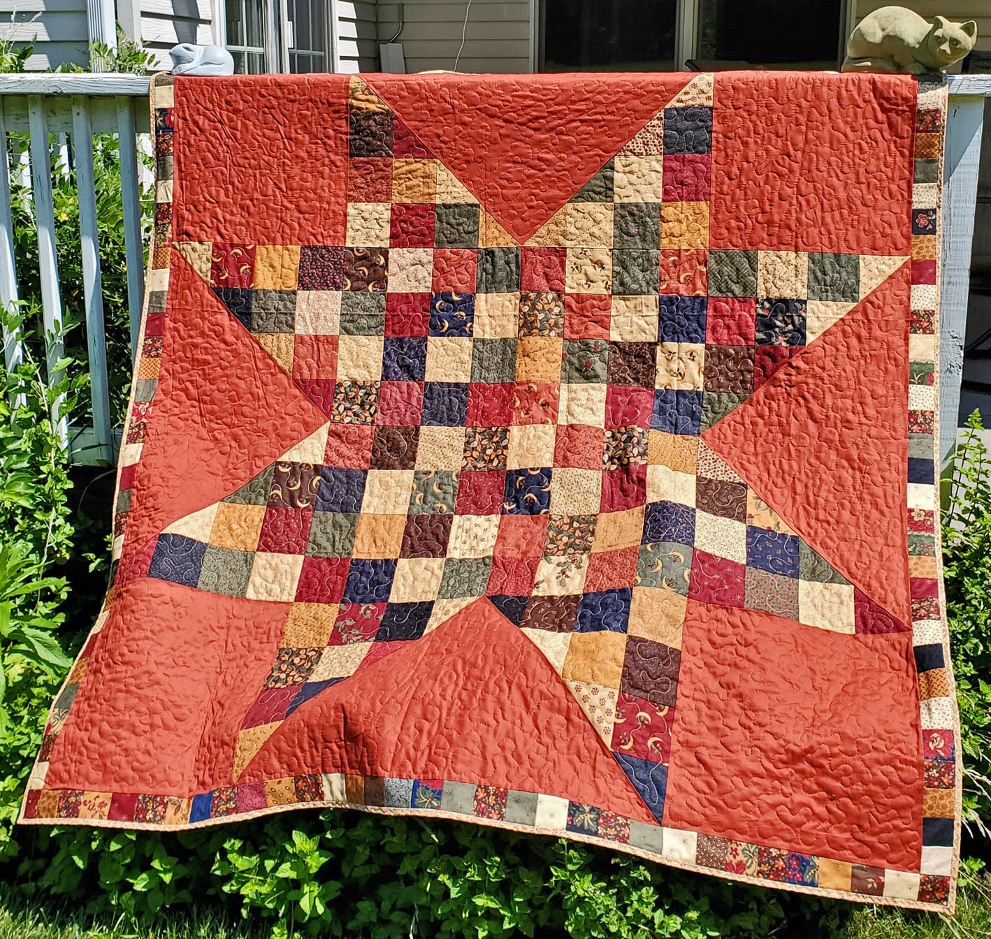 Homemade Large Throw Quilt - Etsy