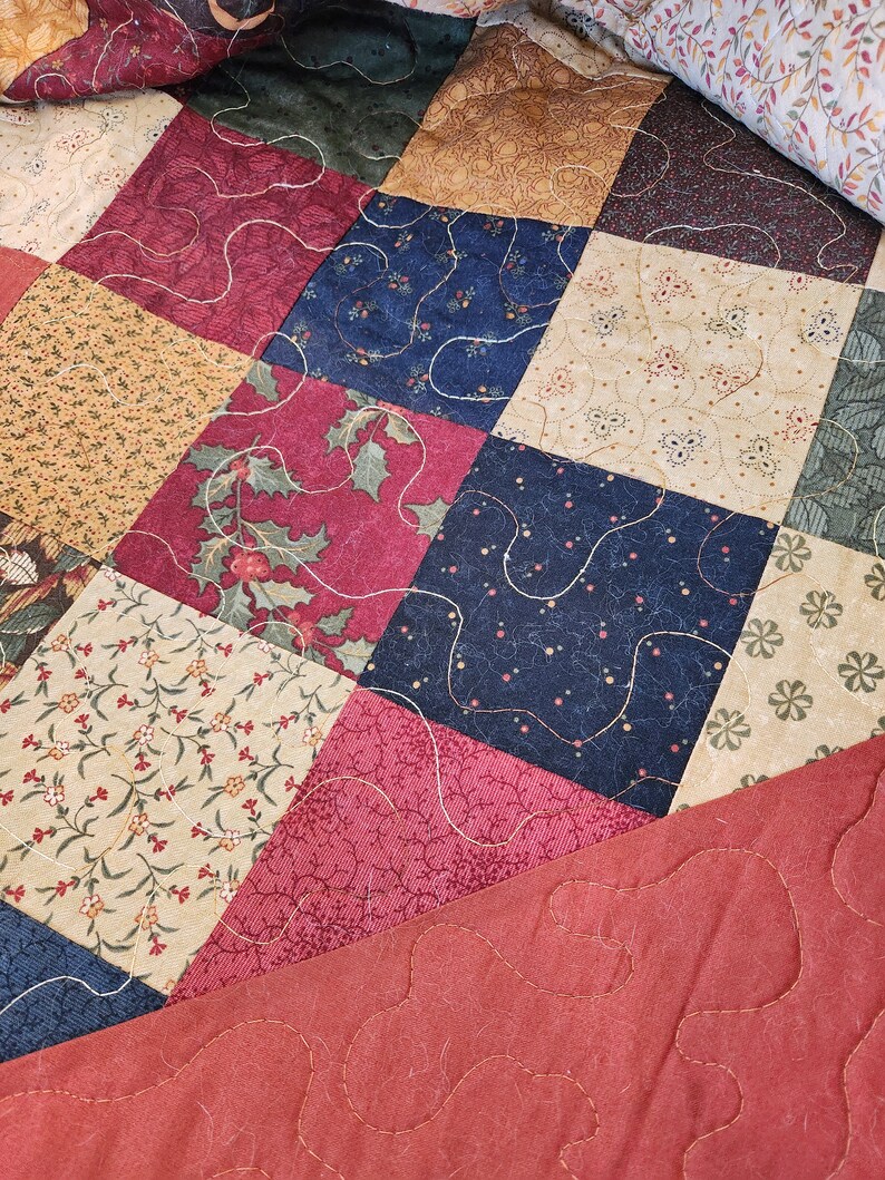 Homemade Large Throw Quilt - Etsy