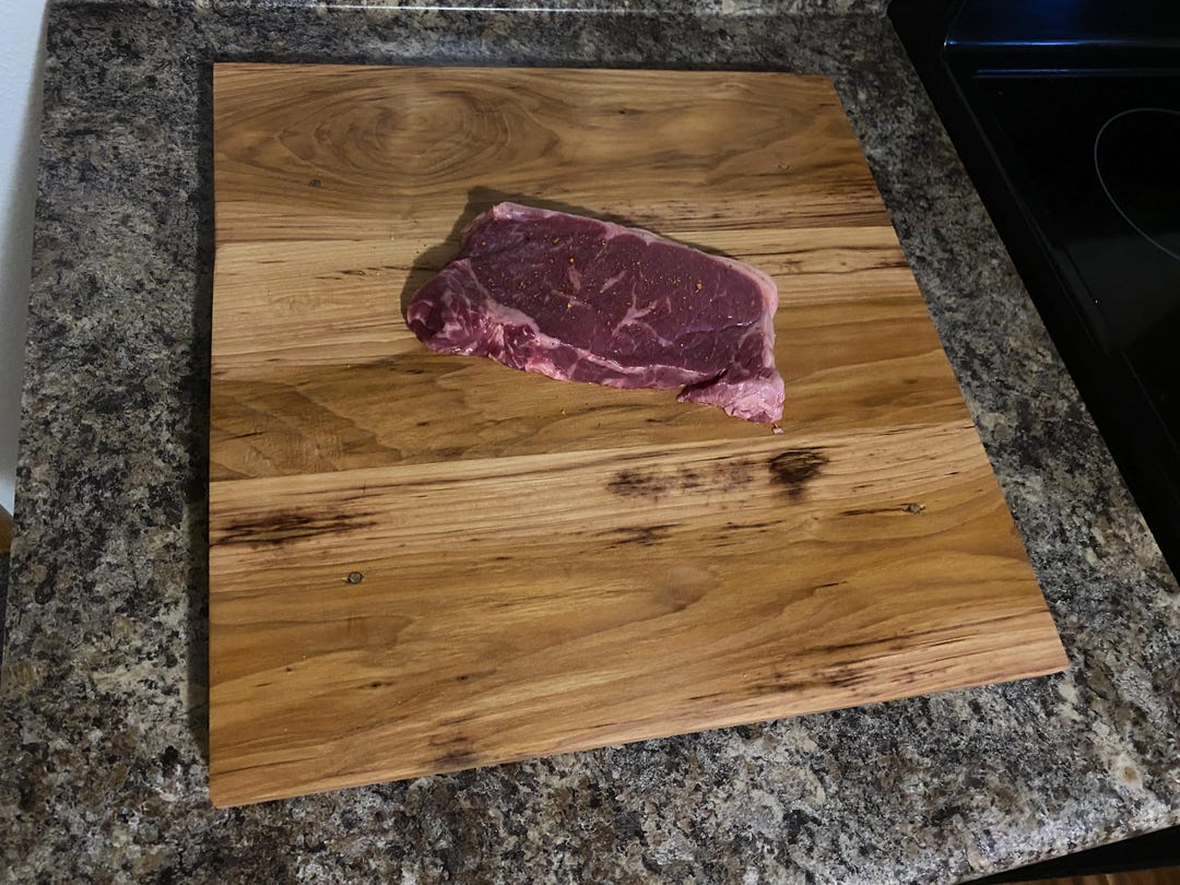 Hickory Cutting Board, Hickory Butcher Block, Face Grain Edge-glued - Etsy