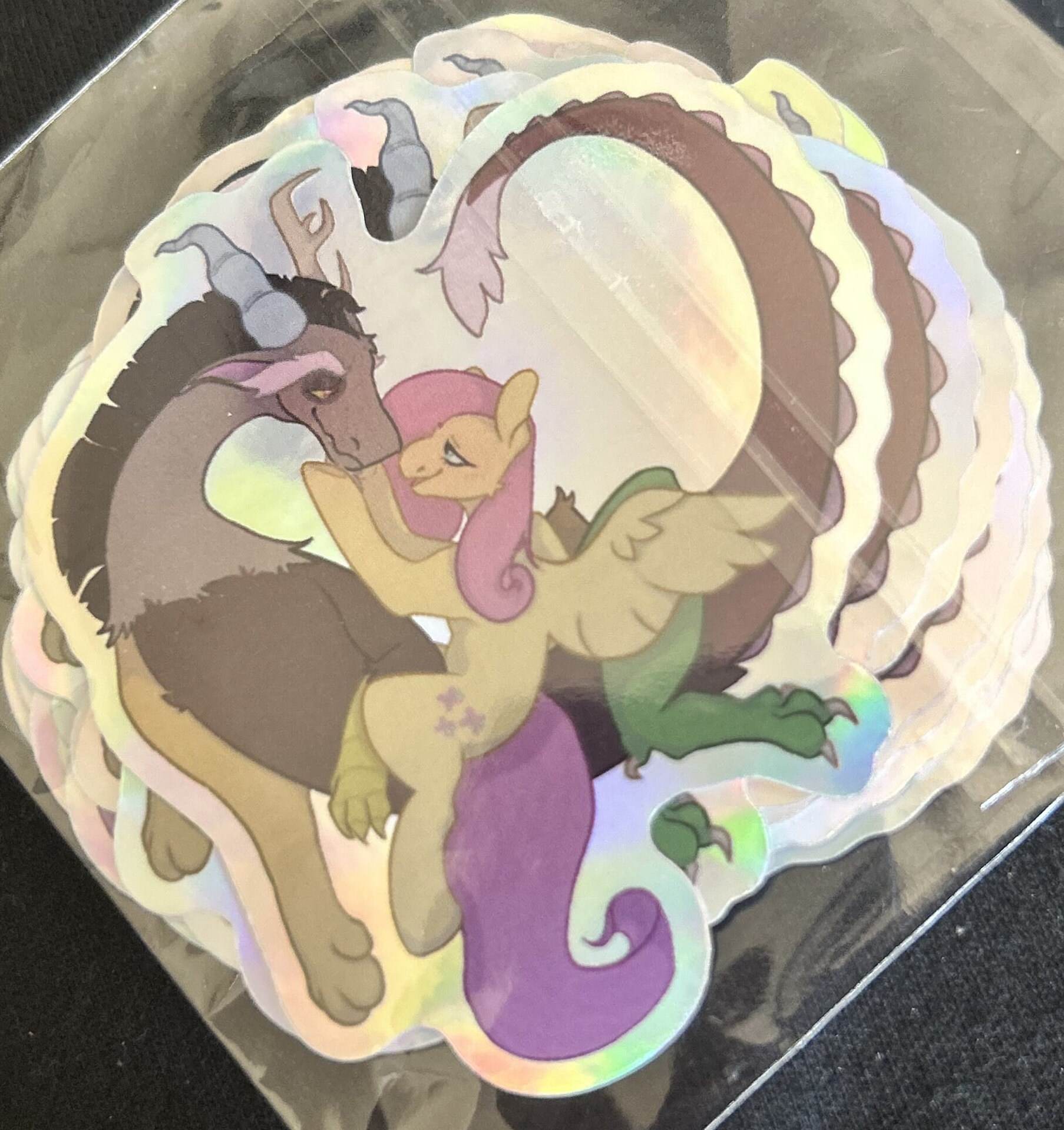 Fluttercord Stickers -- My Little Pony Discord & Fluttershy (MLP) - Etsy