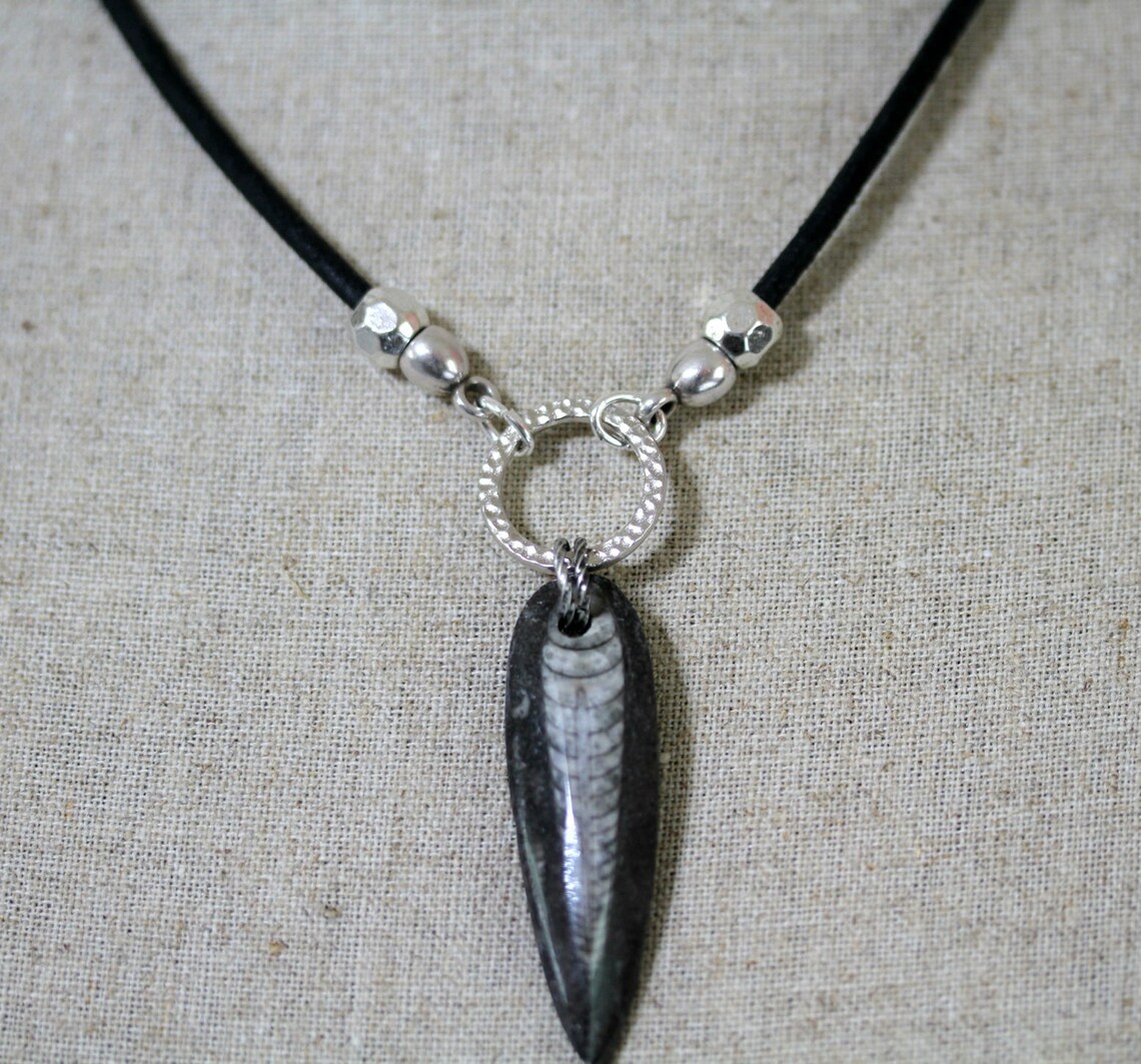 Men's Black and Grey Suede Cord Dagger Pendant Necklace - Etsy