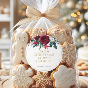 Christmas Cookie Bag Labels, Christmas Baking Labels, Holiday Cookie ...