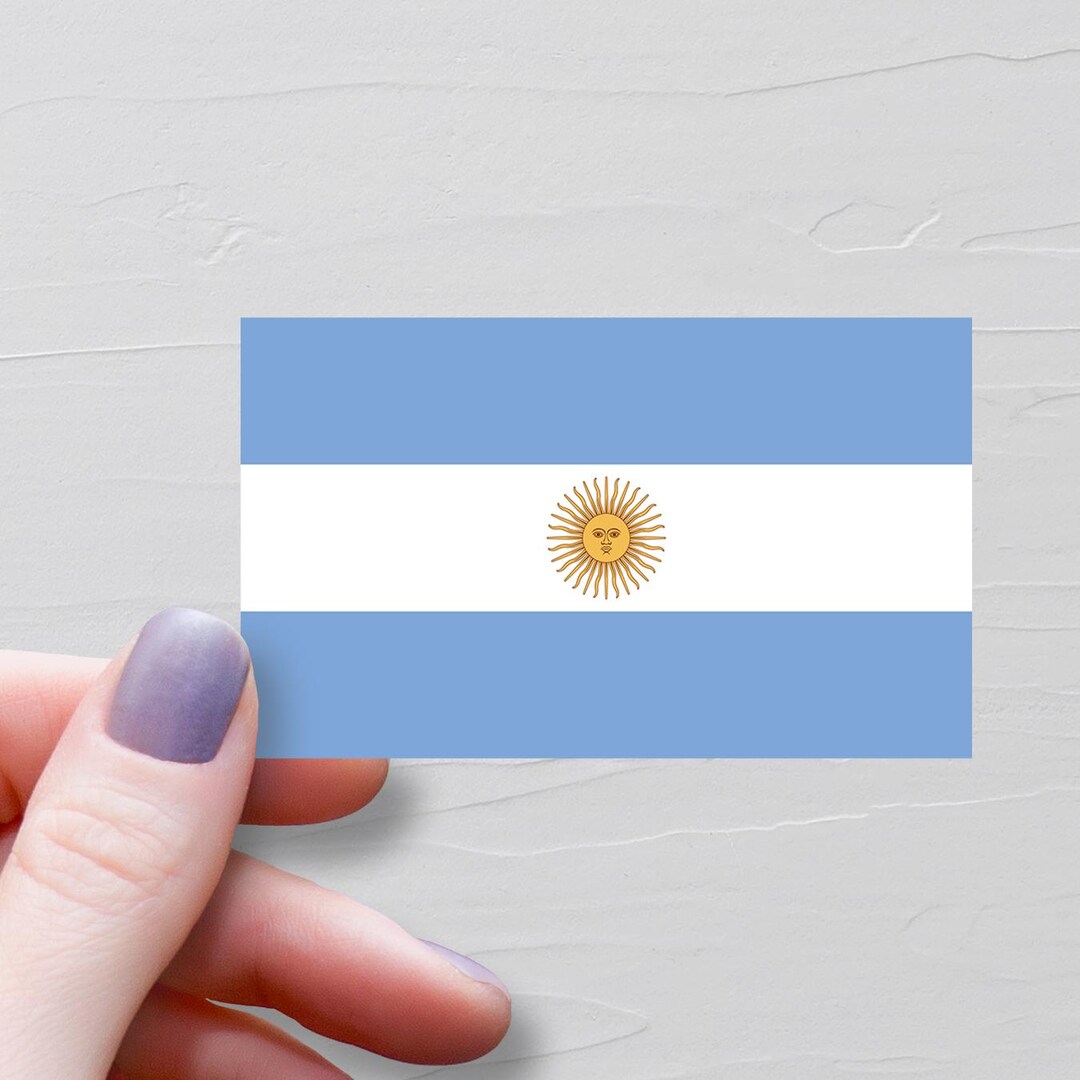 Argentina Flag Sticker, Vinyl Travel Stickers, South American Countries ...