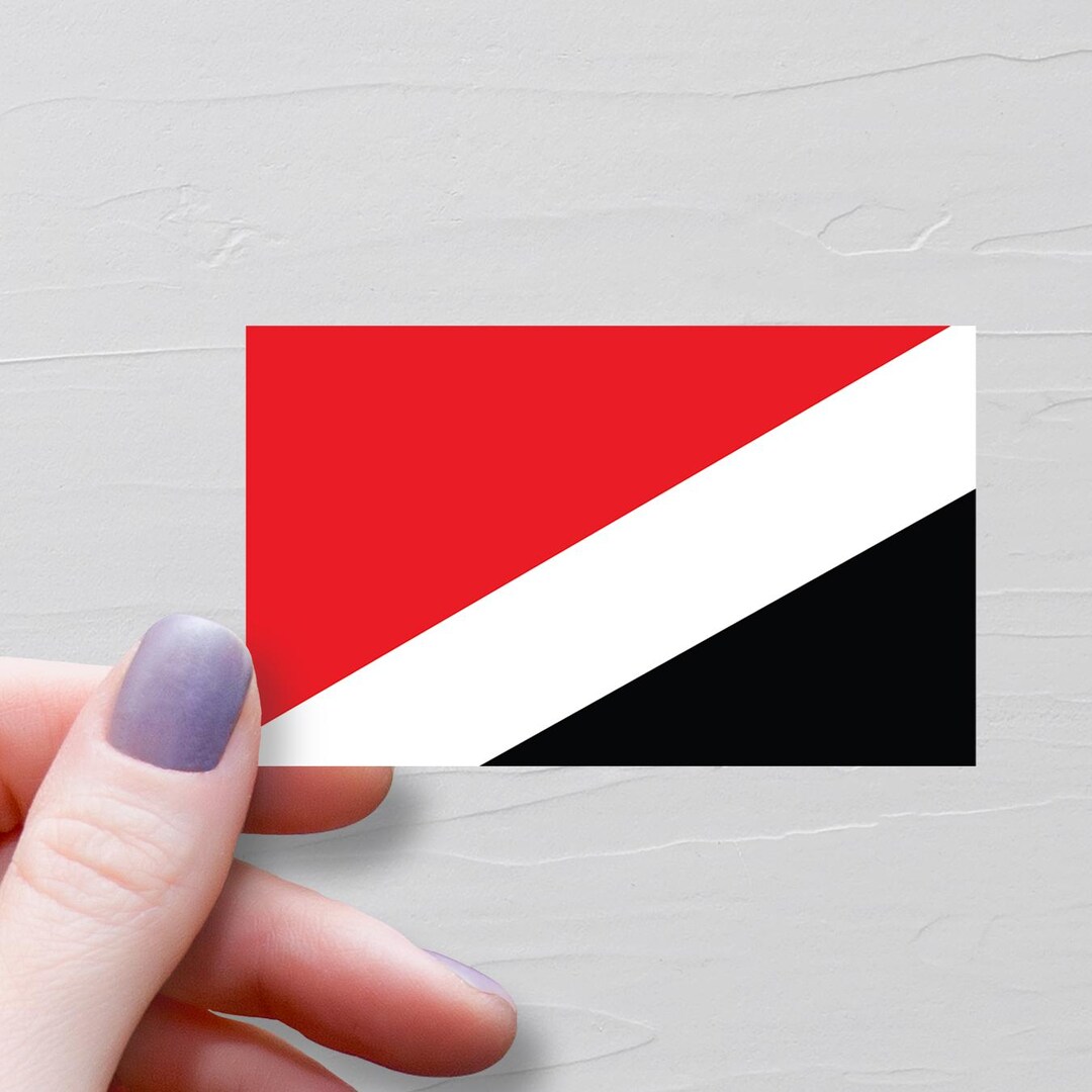 Principality of Sealand Flag Sticker, Vinyl Travel Stickers, World ...
