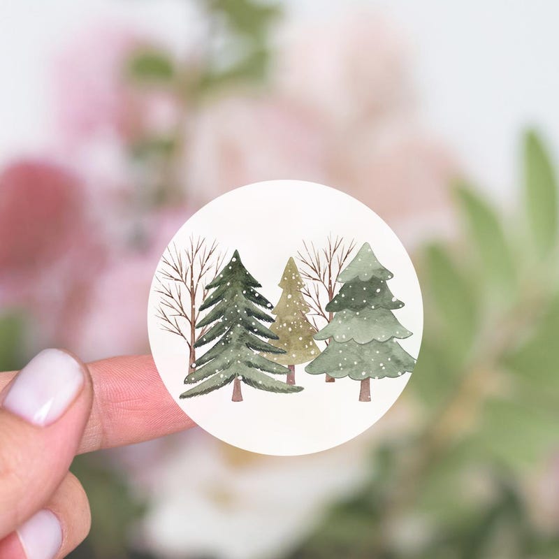 Rustic Round Stickers - Etsy