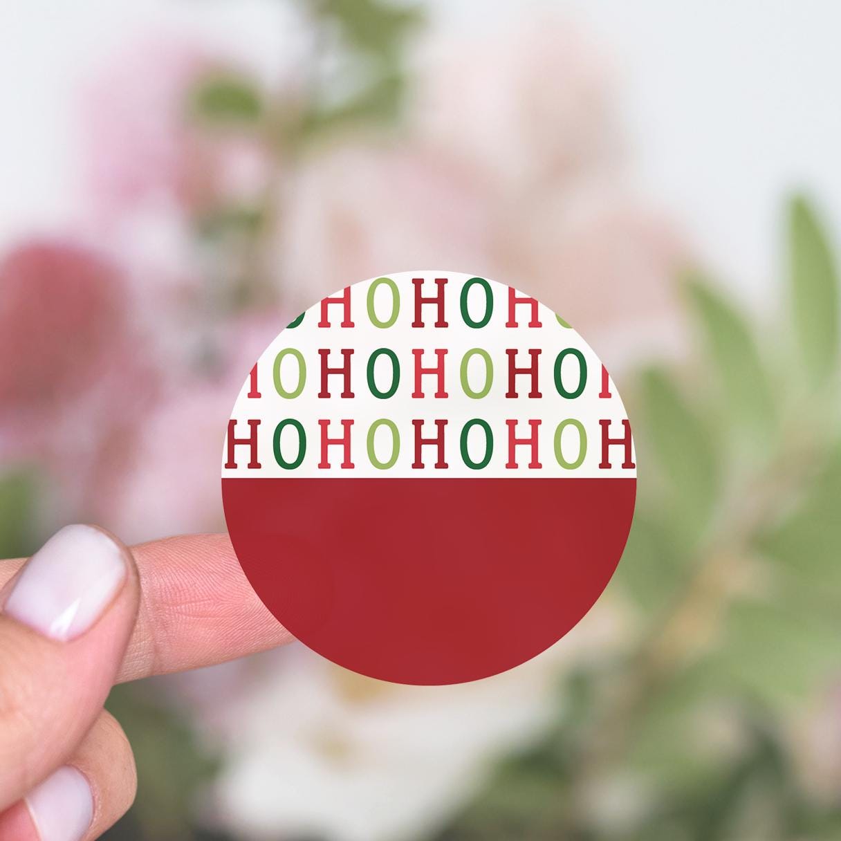 Round Christmas Stickers, Christmas Envelope Seals Sticker, Fun Modern ...