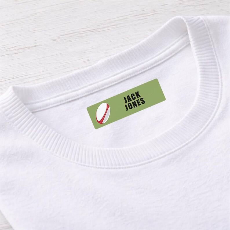Custom Rugby Name Stickers for Kids Teens Adults Waterproof Labels for ...