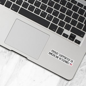 Proud Supporter of American Veterans Sticker, Vinyl Veteran Support ...