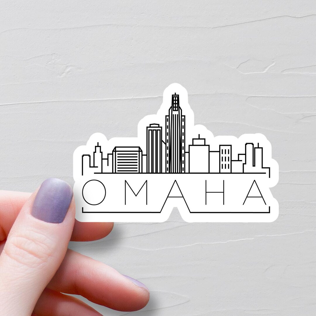 Omaha Sticker, Vinyl Stickers, Travel Stickers, Nebraska Sticker, Omaha ...
