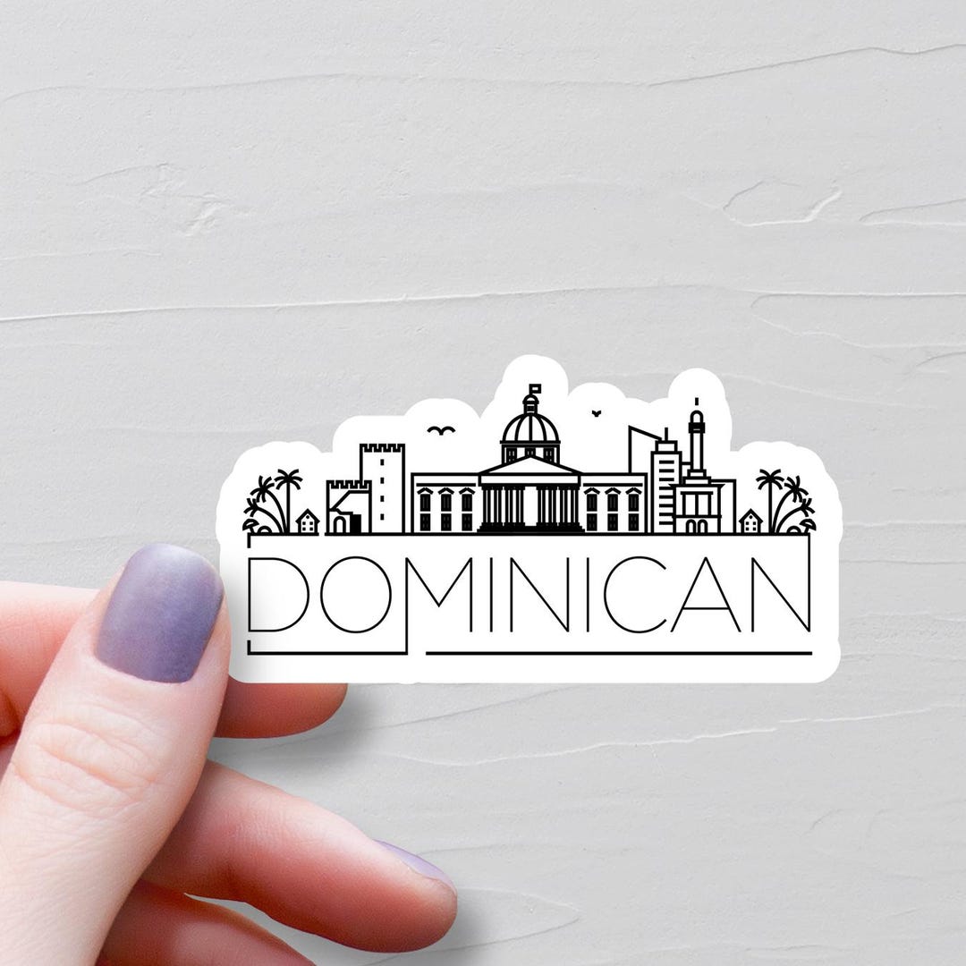 Dominican Sticker, Vinyl Travel Stickers, Dominican Republic Stickers ...