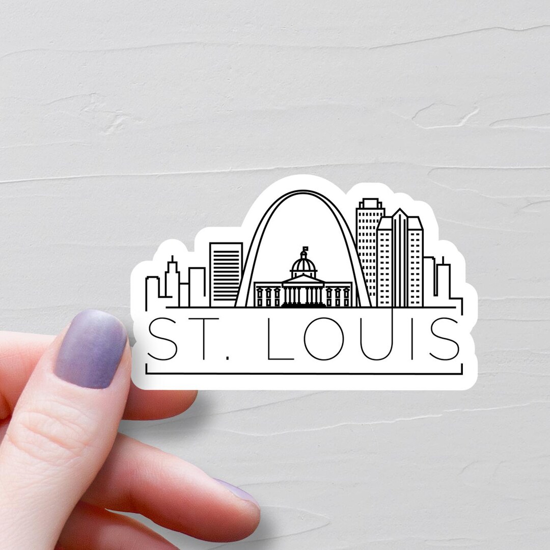 St Louis Sticker, Vinyl Stickers, Travel Stickers, Missouri Sticker ...
