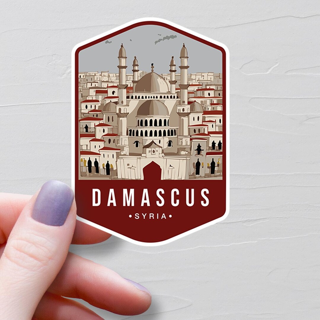Damascus Sticker, Vinyl Travel Stickers, Syria Stickers, Asia & Middle ...