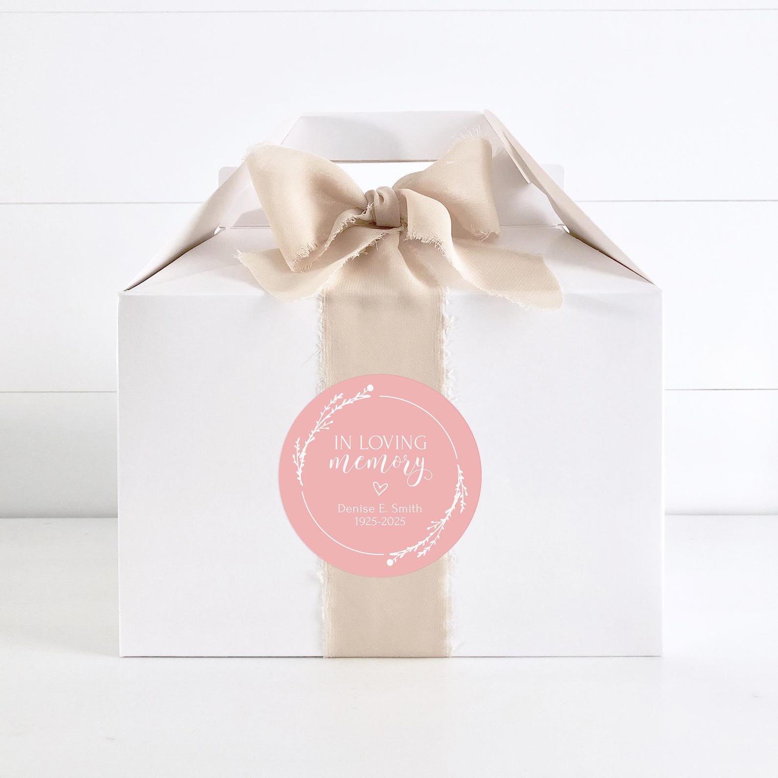 In Loving Memory Stickers, Personalized Celebration of Life Favors ...