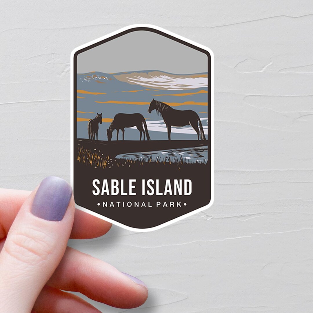 Sable Island National Park Sticker, Vinyl Travel Stickers, Halifax Nova ...