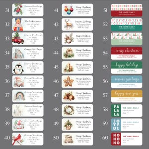 Personalized Christmas Address Labels, Traditional Gold Leaf, Holiday ...