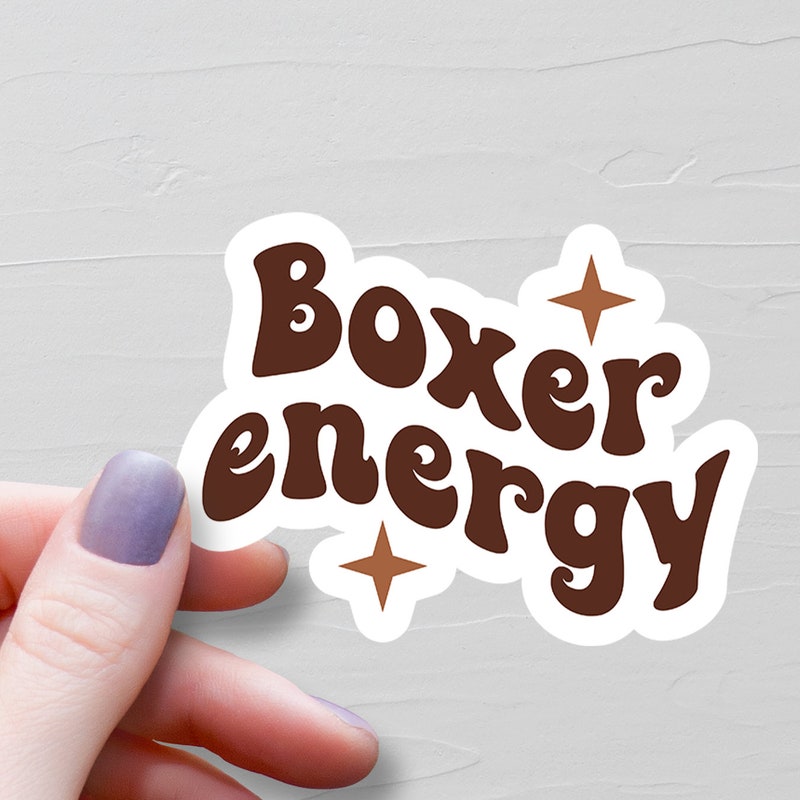 Boxer Sticker - Etsy