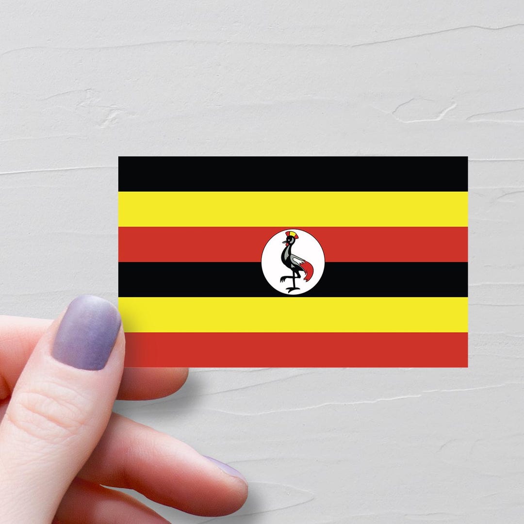 Uganda Flag Sticker, Vinyl Travel Stickers, Ugandan Flag, World Flags ...
