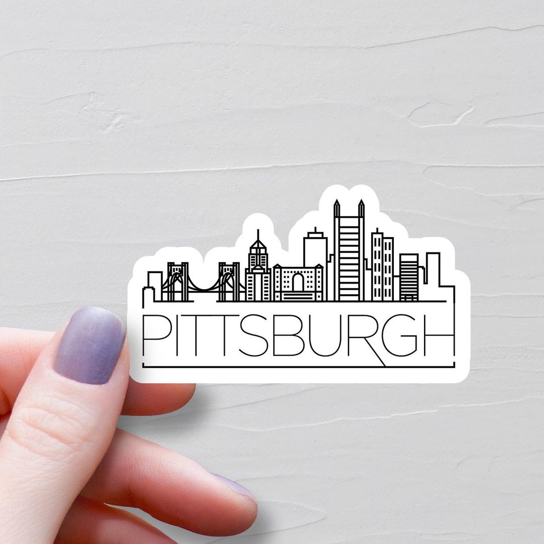 Pittsburgh Sticker, Vinyl Stickers, Travel Stickers, Pennsylvania ...