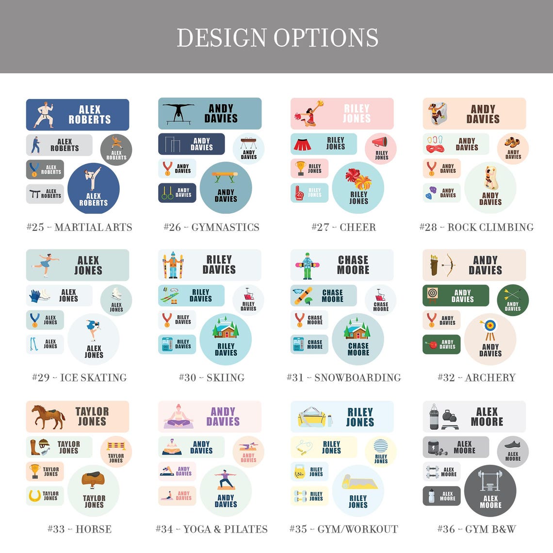 Custom Basketball Name Labels for Kids Waterproof Sports Stickers for ...