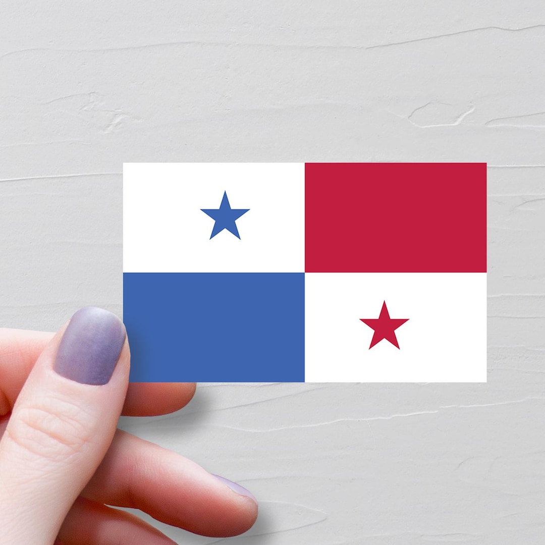 Panama Flag Sticker, Vinyl Travel Stickers, Panamanian Stickers, World ...