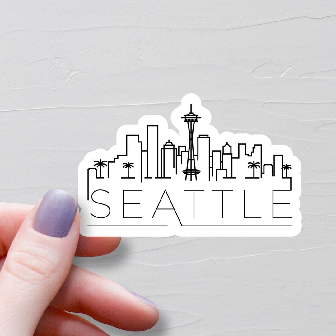 Seattle Sticker, Vinyl Stickers, Travel Stickers, Washington Sticker ...