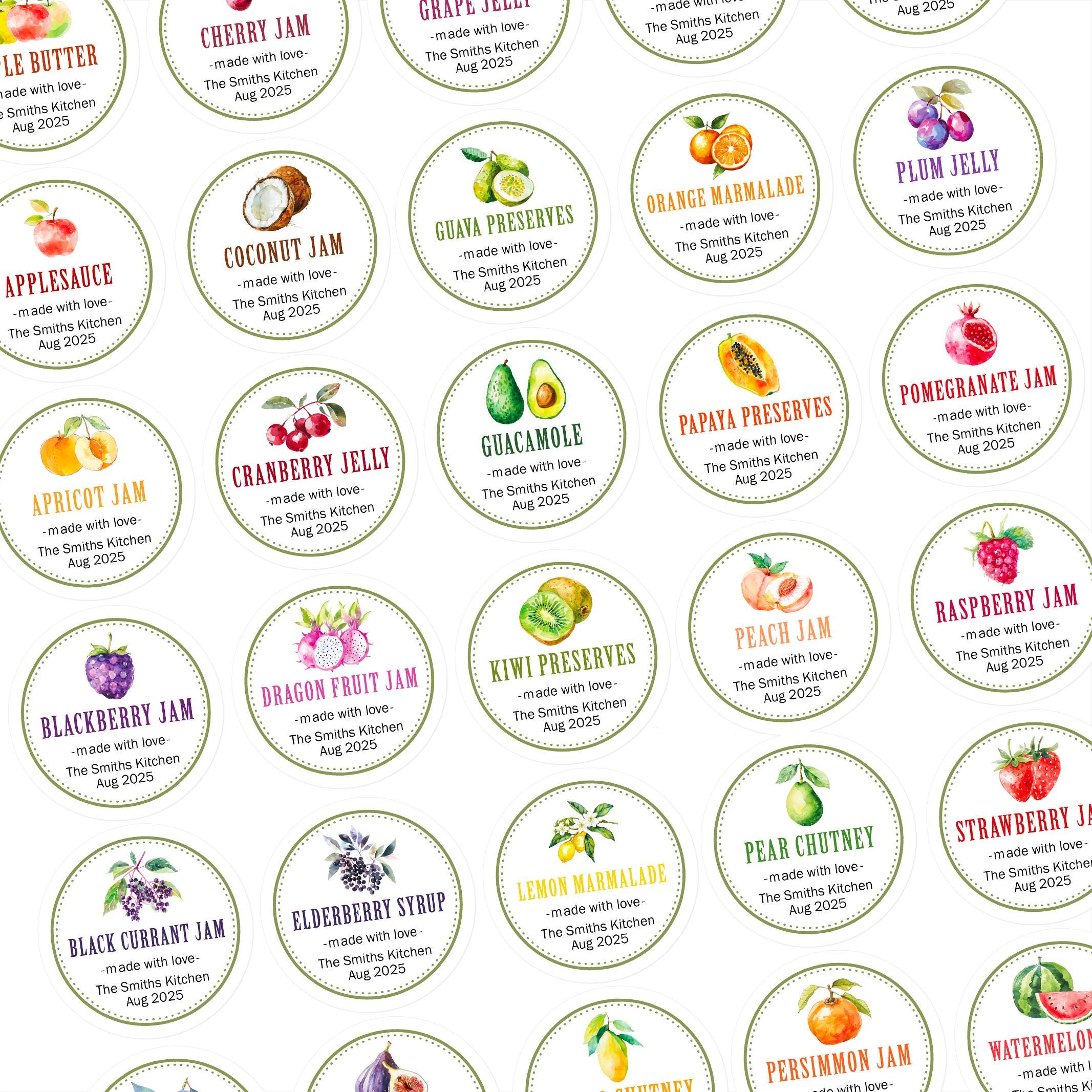 Custom Canning Labels, Homemade Jam Labels, Homestead Gifts, Mason Jar ...