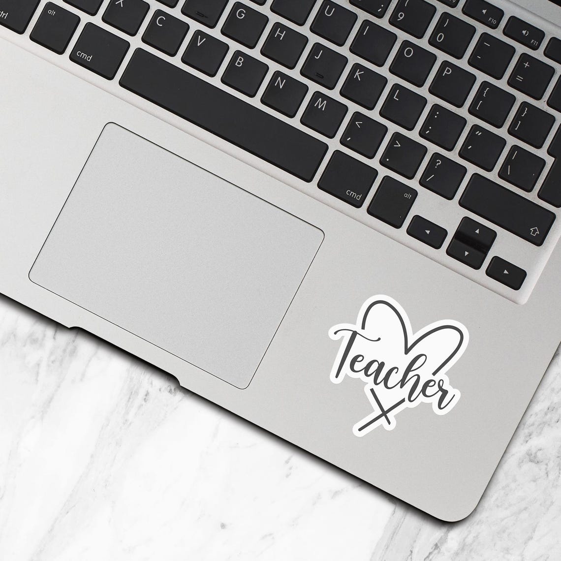 Teacher Sticker, Teacher Heart Sticker, Vinyl Water Bottle Stickers ...