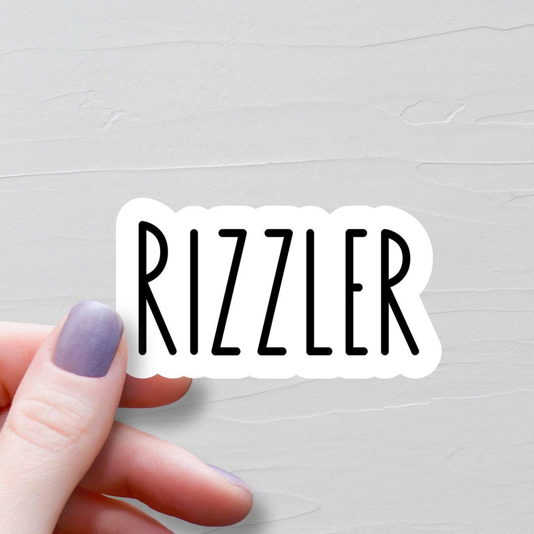 Rizzler Sticker, Waterproof Vinyl Stickers, Gen Z Stickers, Teen Slang ...