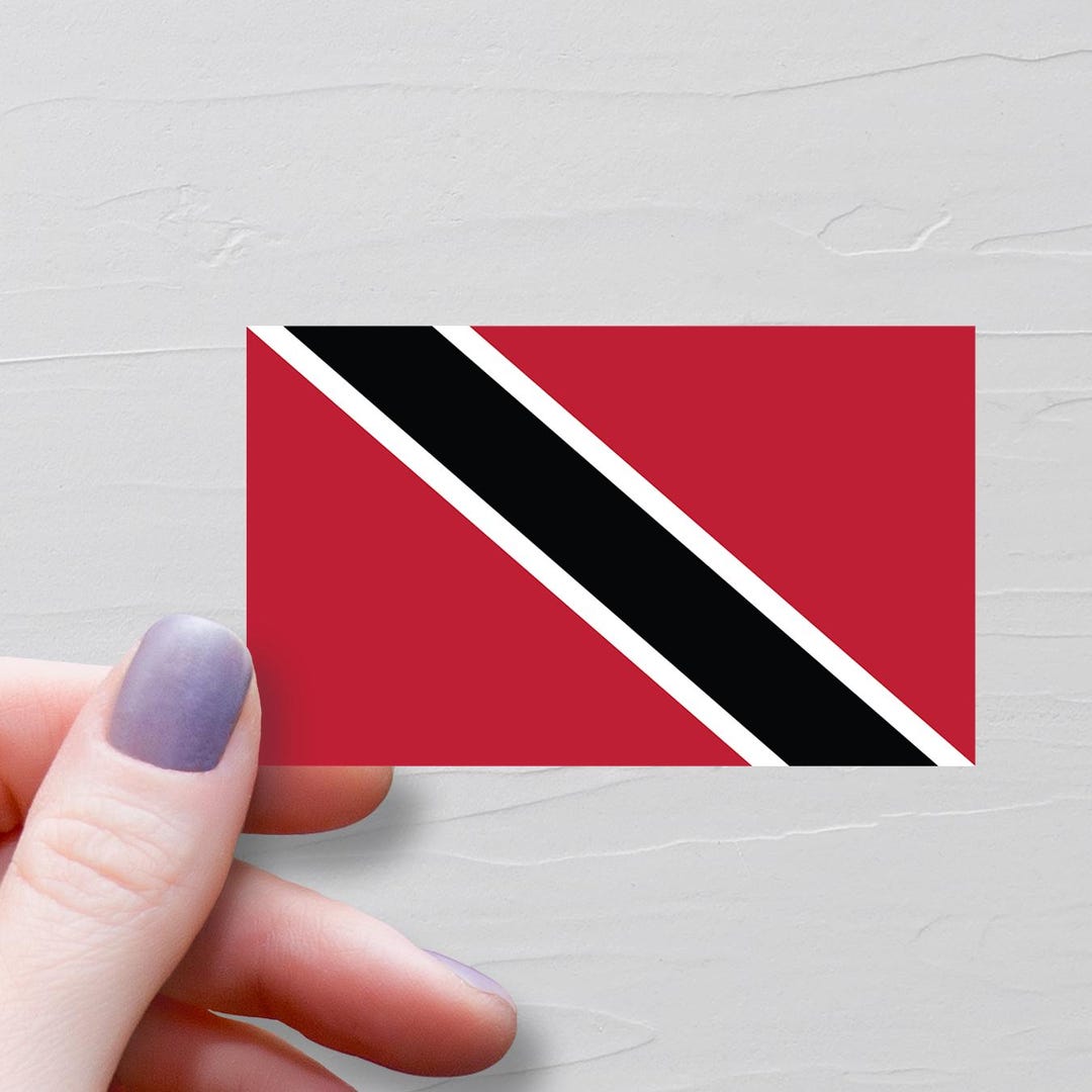 Trinidad and Tobago Flag Sticker, Vinyl Travel Stickers, World Flags ...