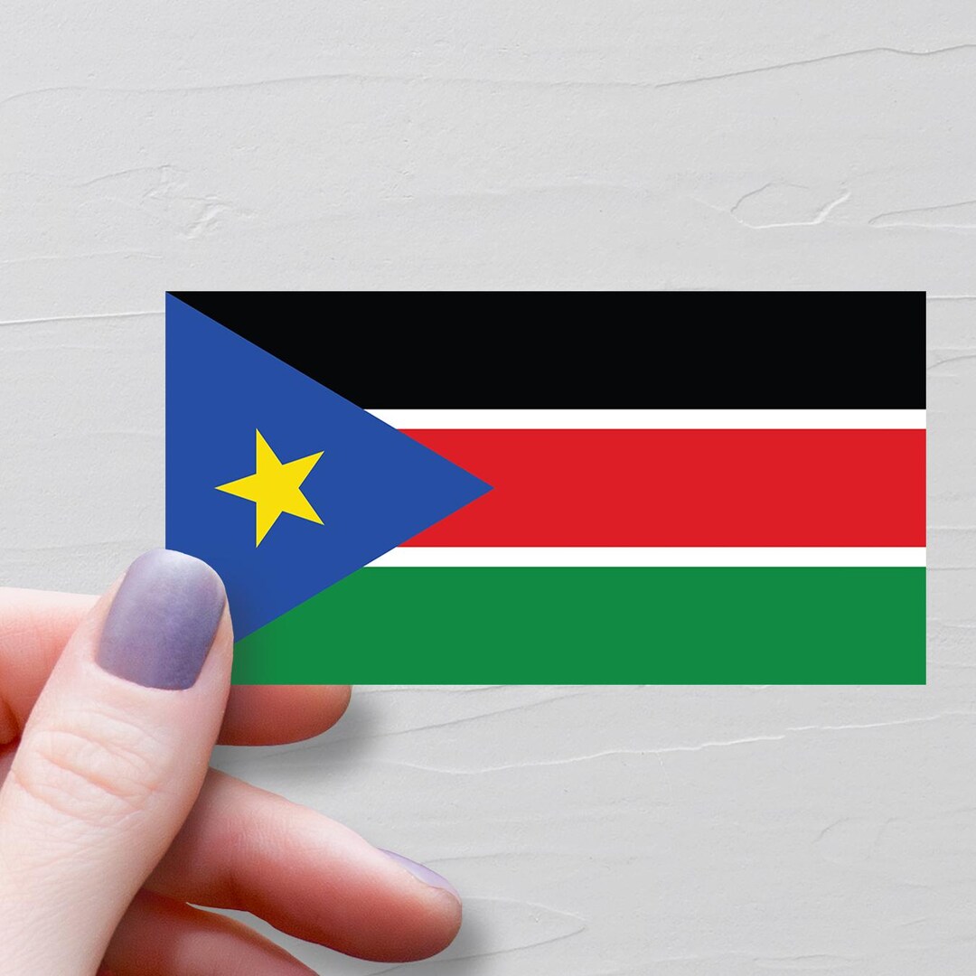 South Sudan Flag Sticker, Vinyl Travel Stickers, South Sudanese, World ...
