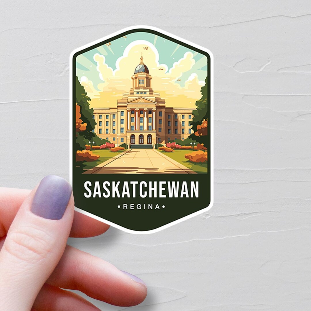 Saskatchewan Sticker, Vinyl Travel Stickers, Regina Sticker, Canada ...