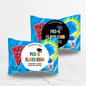 Kindergarten Class Ring Sticker, Prek Graduation Party Favors ...
