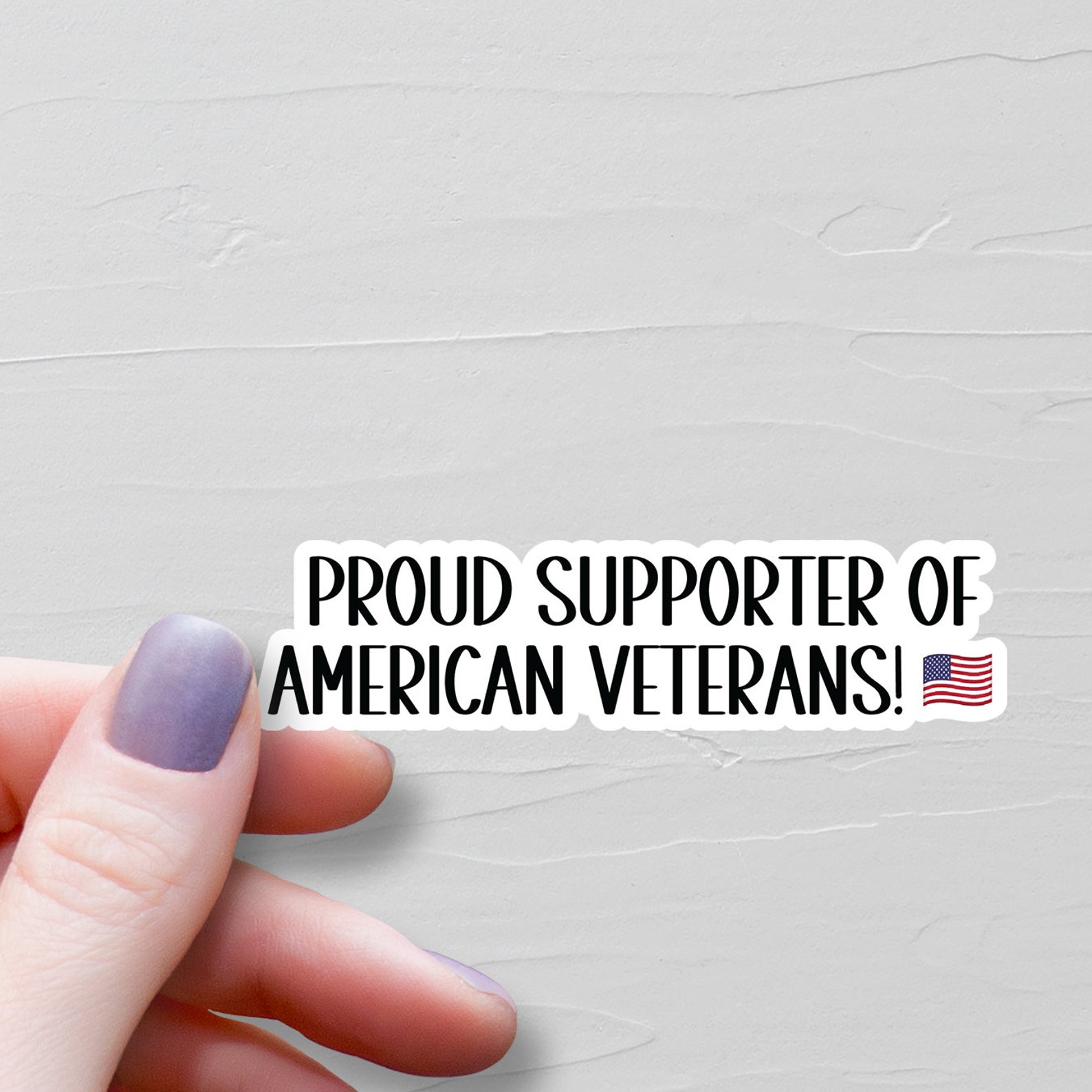 Proud Supporter of American Veterans Sticker, Vinyl Veteran Support ...