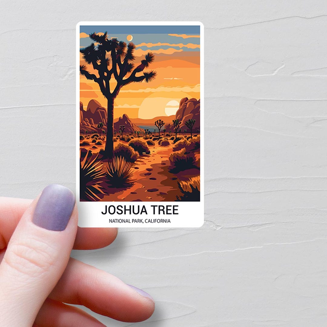 Joshua Tree National Park Stickers, Vinyl Travel Stickers, USA National ...