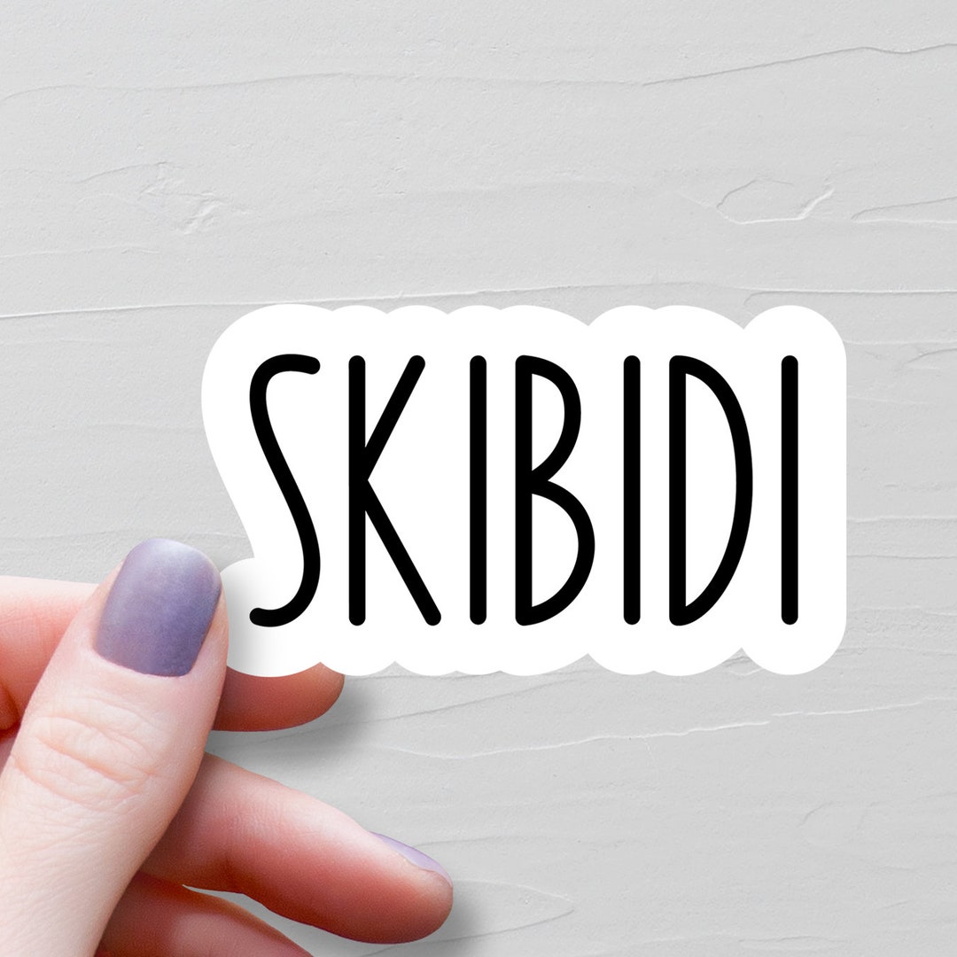 Skibidi Sticker, Vinyl Stickers, Gen Z Stickers, Teen Slang Stickers ...