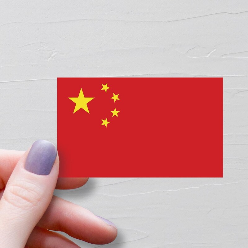 Chinese Flags Stickers - Etsy