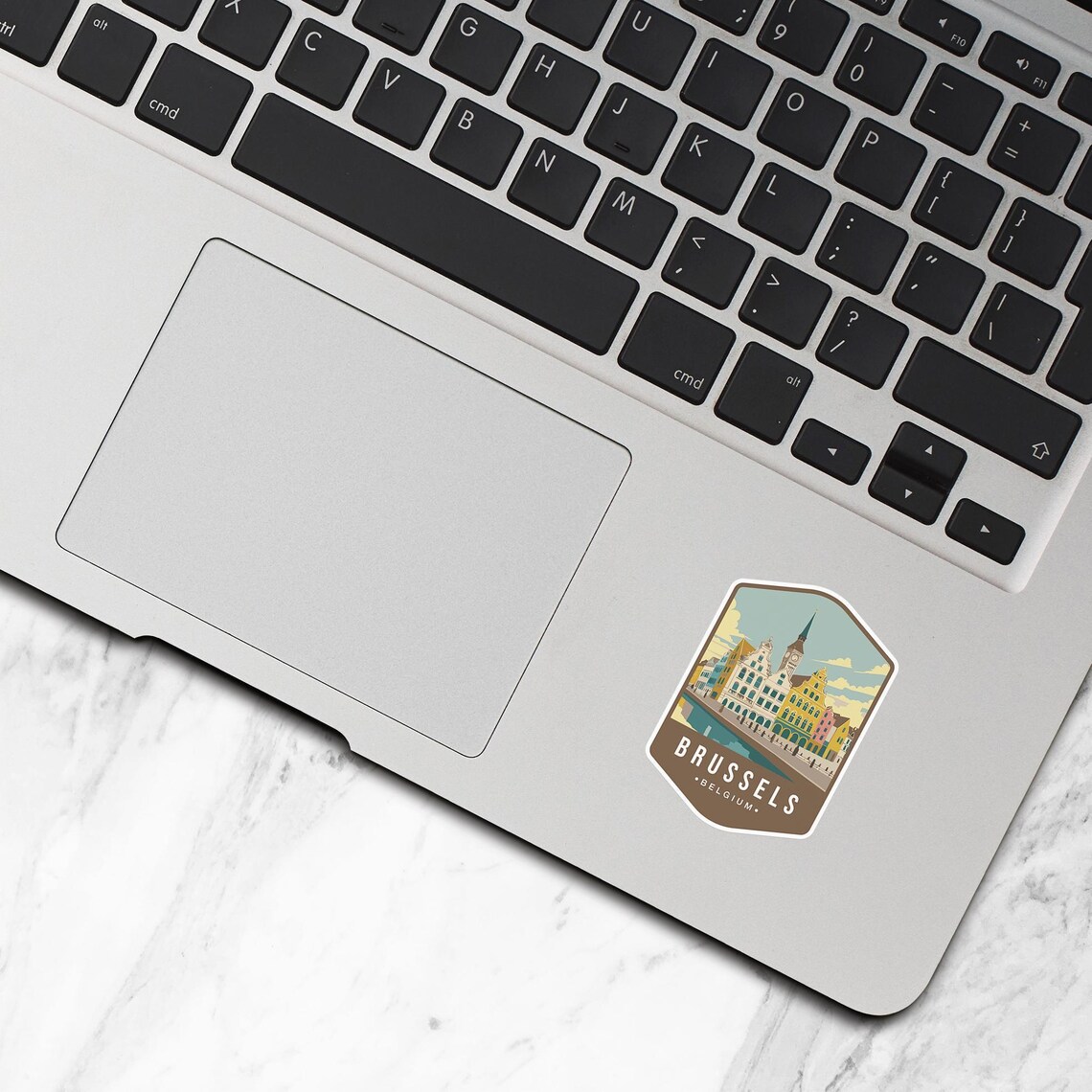 Brussels Sticker, Vinyl Travel Stickers, Belgium Sticker, European ...