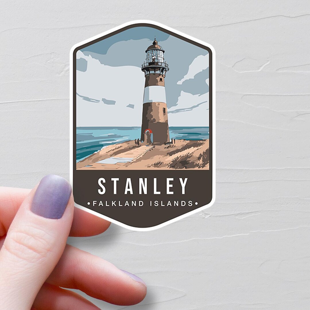 Stanley Falkland Islands Sticker, Vinyl Travel Stickers, Country ...