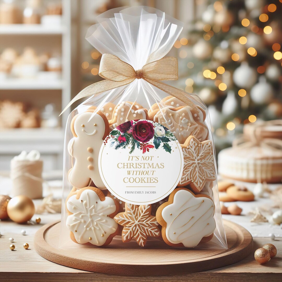 Christmas Cookie Bag Labels, Christmas Baking Labels, Holiday Cookie ...