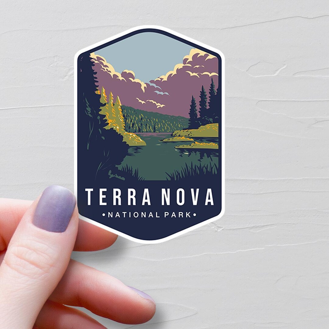 Terra Nova National Park Sticker, Vinyl Travel Stickers, Newfoundland ...