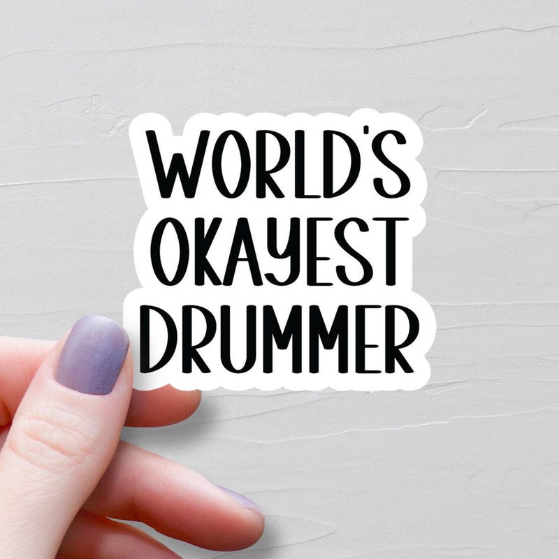 Drummer Sticker Funny - Etsy UK