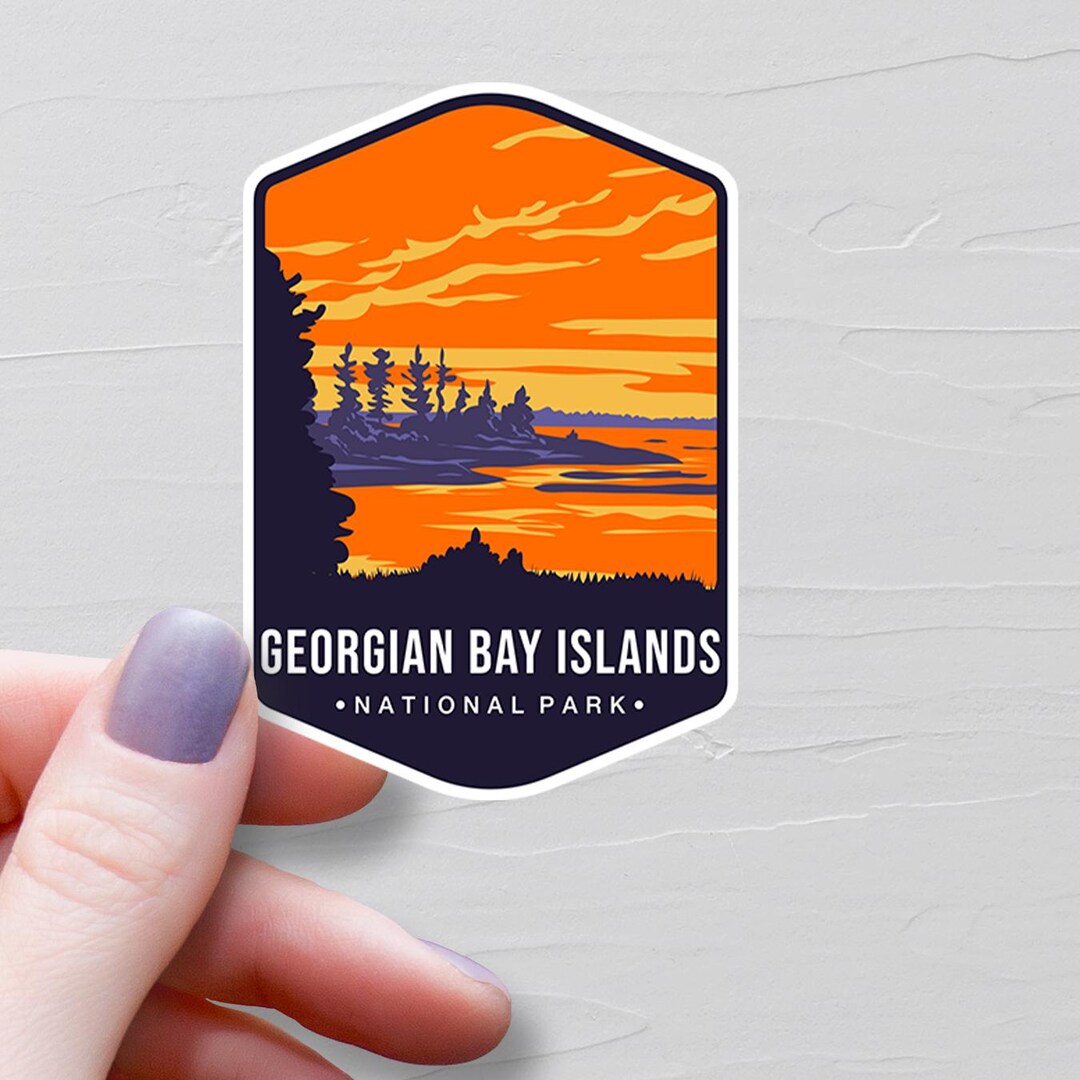 Georgian Bay Islands National Park Sticker, Vinyl Travel Stickers ...