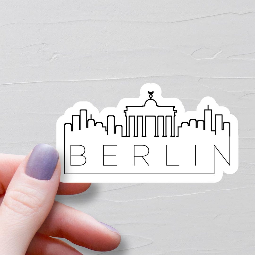 Berlin Sticker, Vinyl Travel Stickers, Germany Stickers, City Skyline ...